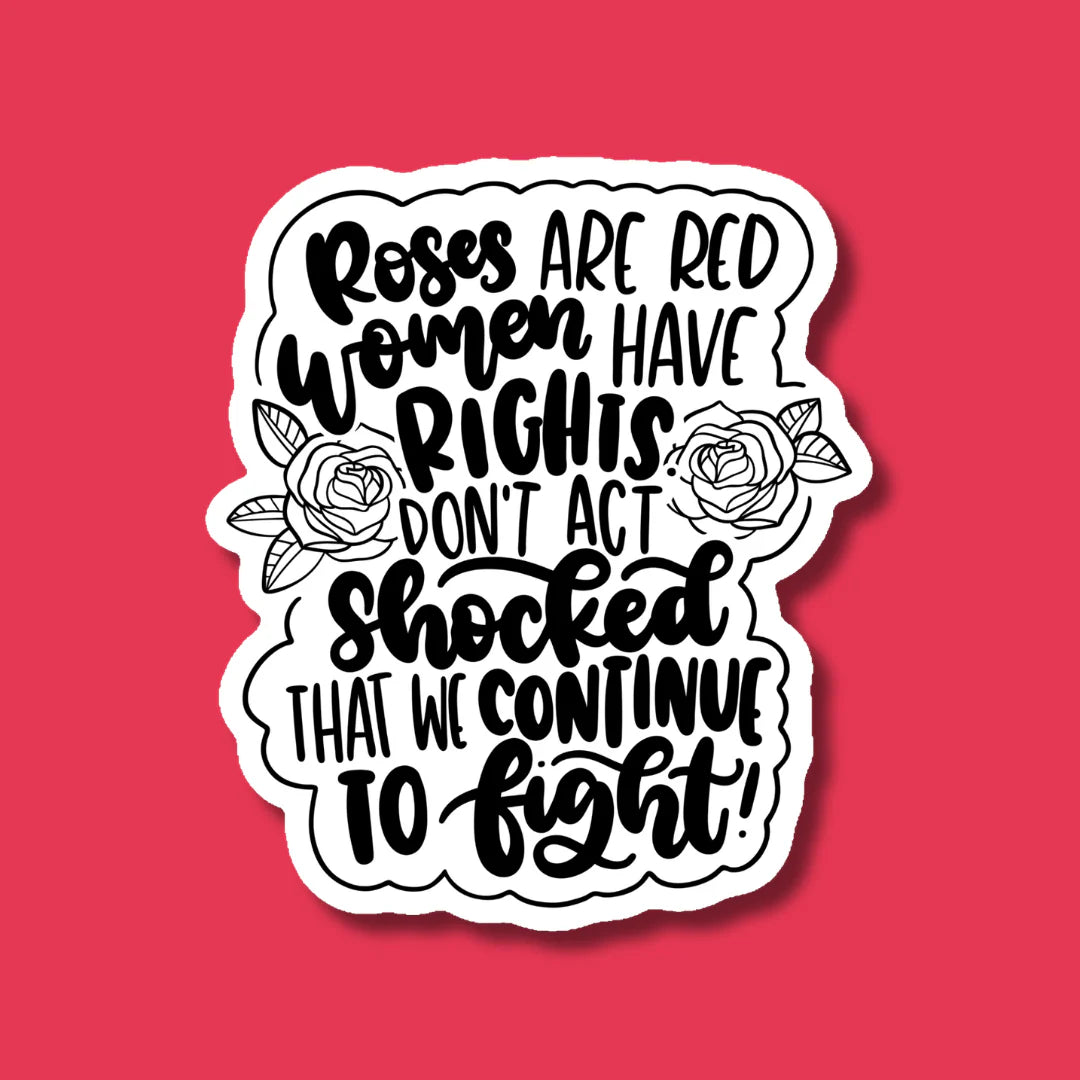 Roses are Red Sticker | Indigo Maiden – Black Squirrel Yarns